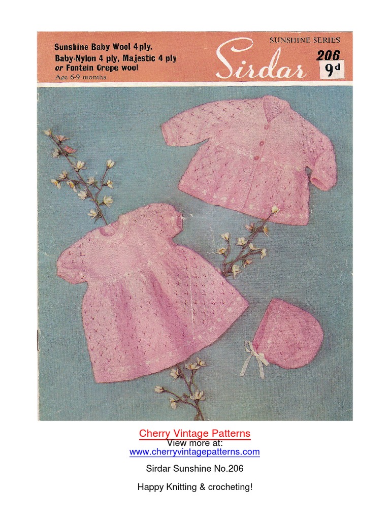 Sirdar Sunshine No 206 | PDF