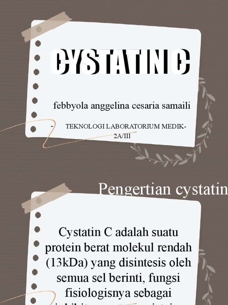 Cystatin C | PDF | Pengembangan Diri | Kesehatan Holistik
