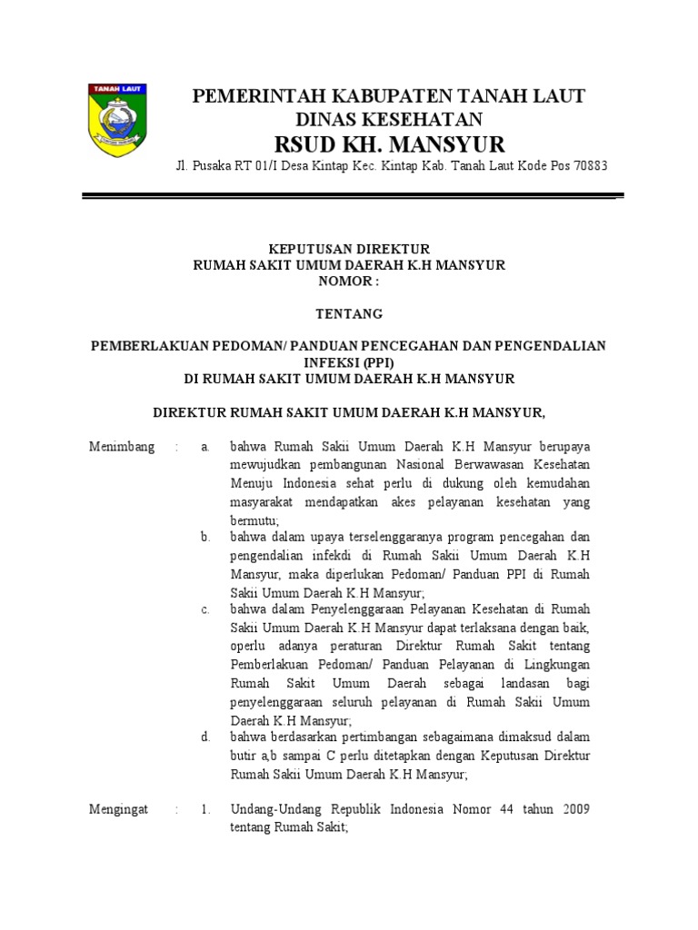 Panduan Asesmen Risiko Infeksi (Icra) | PDF