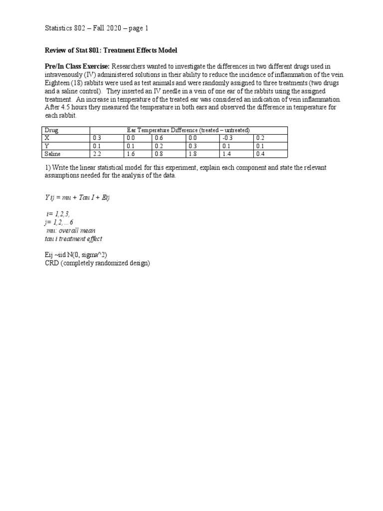 Lecture 1a - Student | PDF | Mean Squared Error | Errors And Residuals
