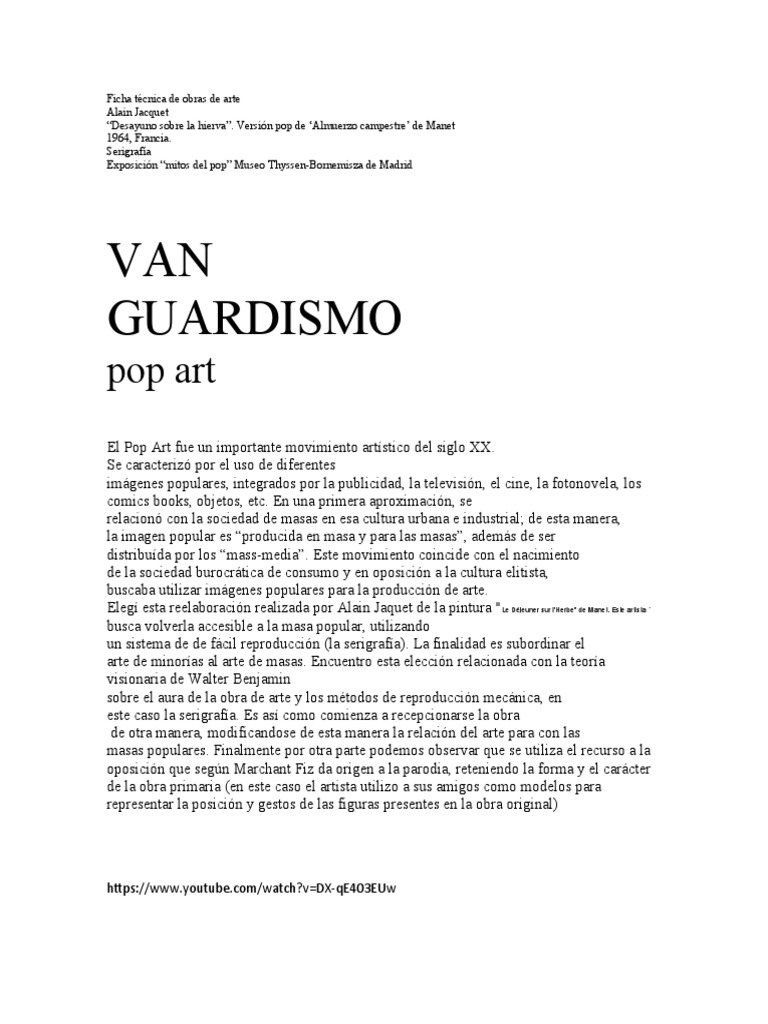 Ficha Técnica de Obras de Arte | PDF