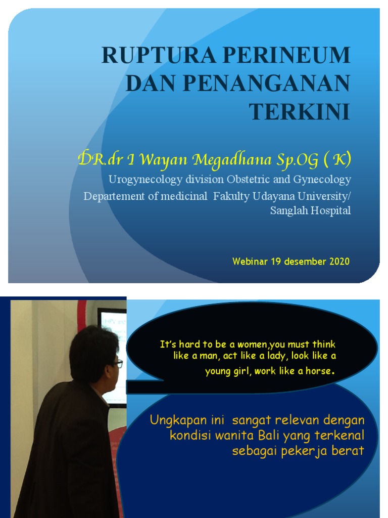 Materi DR - Dr. I Wayan Megadhana, SpOG, (K) | PDF