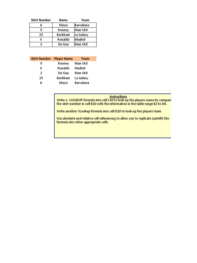 VLOOKUP Function Practice Tasks | PDF | Trees | Plants