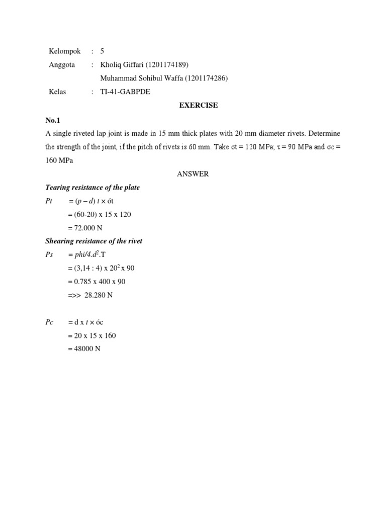 Tugas Elmes | PDF | Rivet | Pascal (Unit)