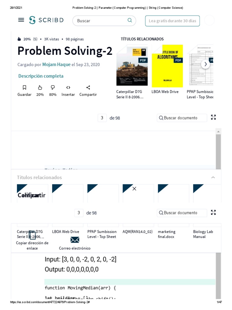 Problem Solving 2 Parameter Computer Programming String Computer Science Pdf 