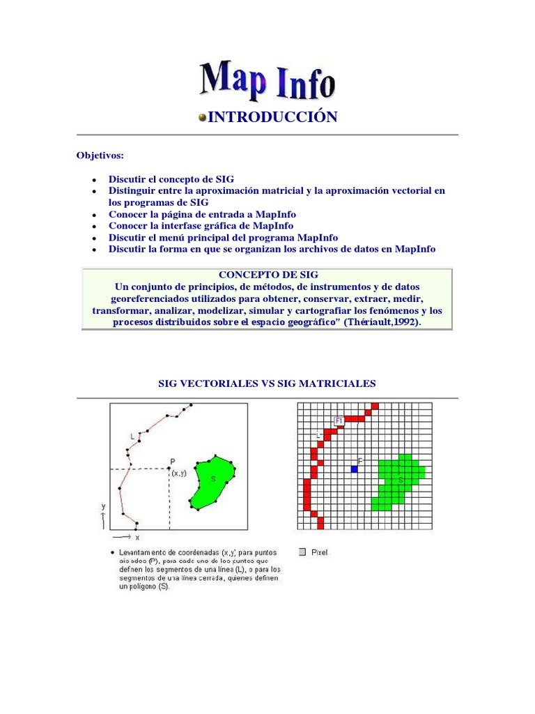 Manual MapInfo | PDF | Sistema de información geográfica | Base de ...
