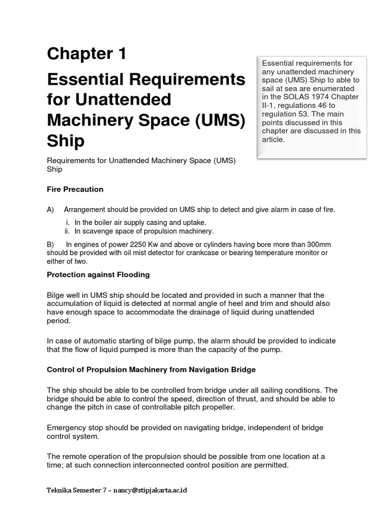 Chapter 1 - UMS | PDF | Ships | Pump