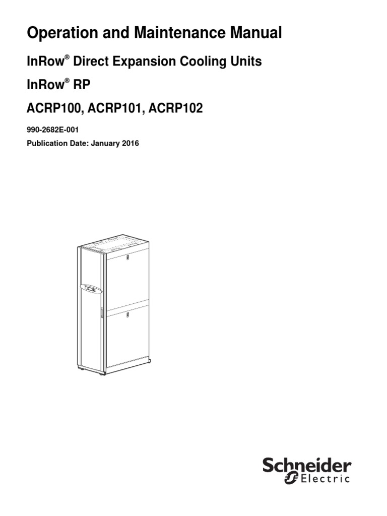 Operation and Maintenance Manual: Inrow Direct Expansion Cooling Units ...