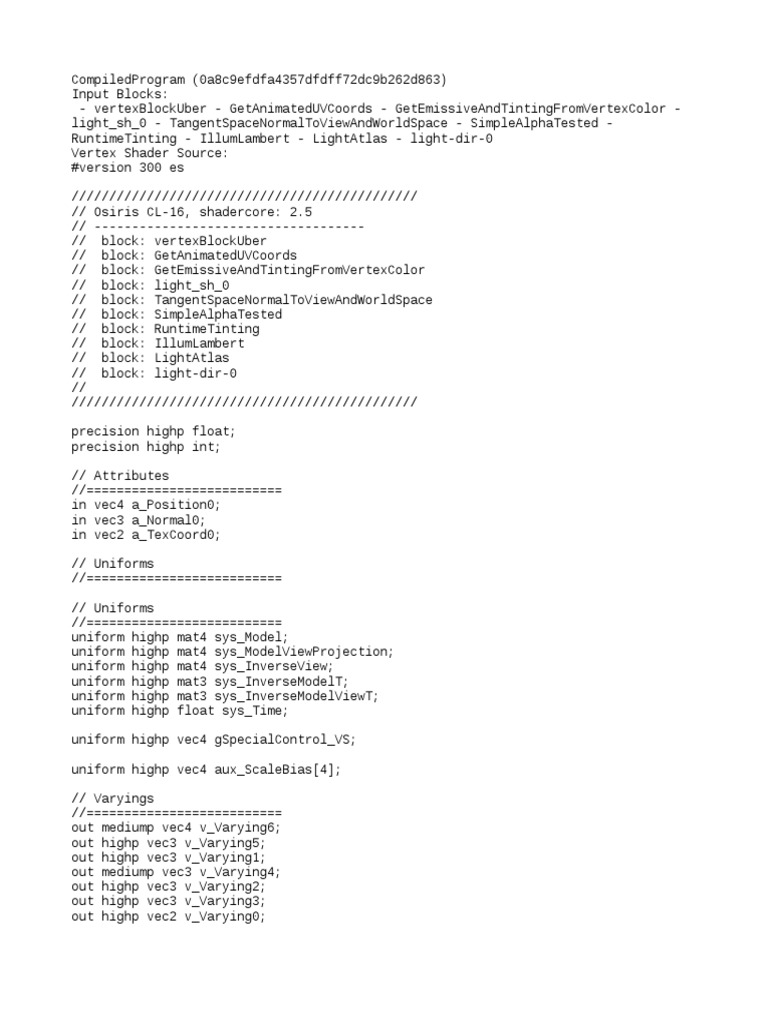 CompiledProgramShader | PDF | Multidimensional Signal Processing | Computer Aided Design
