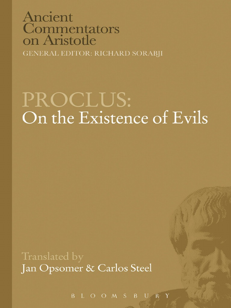 PROCLUS. On The Existence of Evils | PDF | Neoplatonism | Platonism