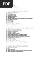 TVL Subjects G11-12 | PDF | Physical Education | Curriculum