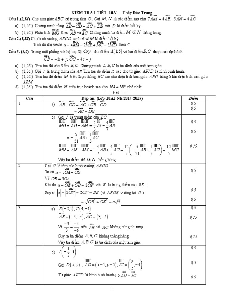 De Ktra 1tiet HH 10 Chuong | PDF