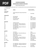 August-September Church Duty Roster | PDF | Foreign Language Studies ...