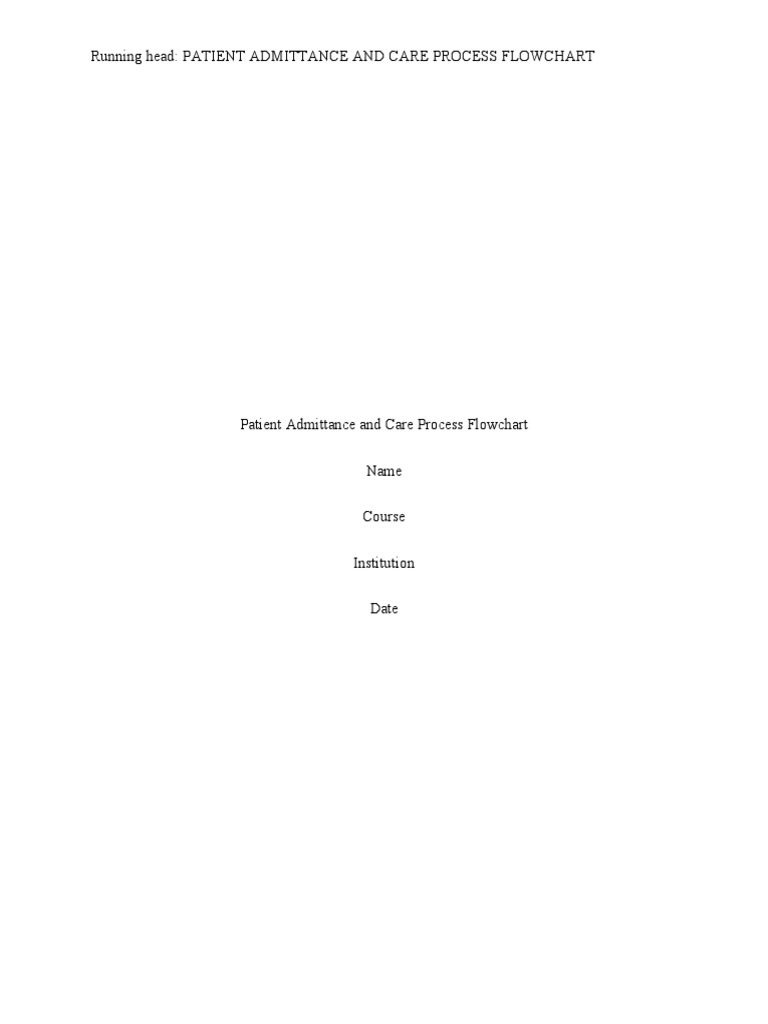 Patient Admittance and Care Process Flowchart | PDF | Patient | Health Care