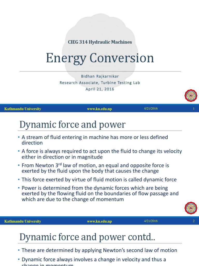 03 - Energy Conversion | PDF | Momentum | Force