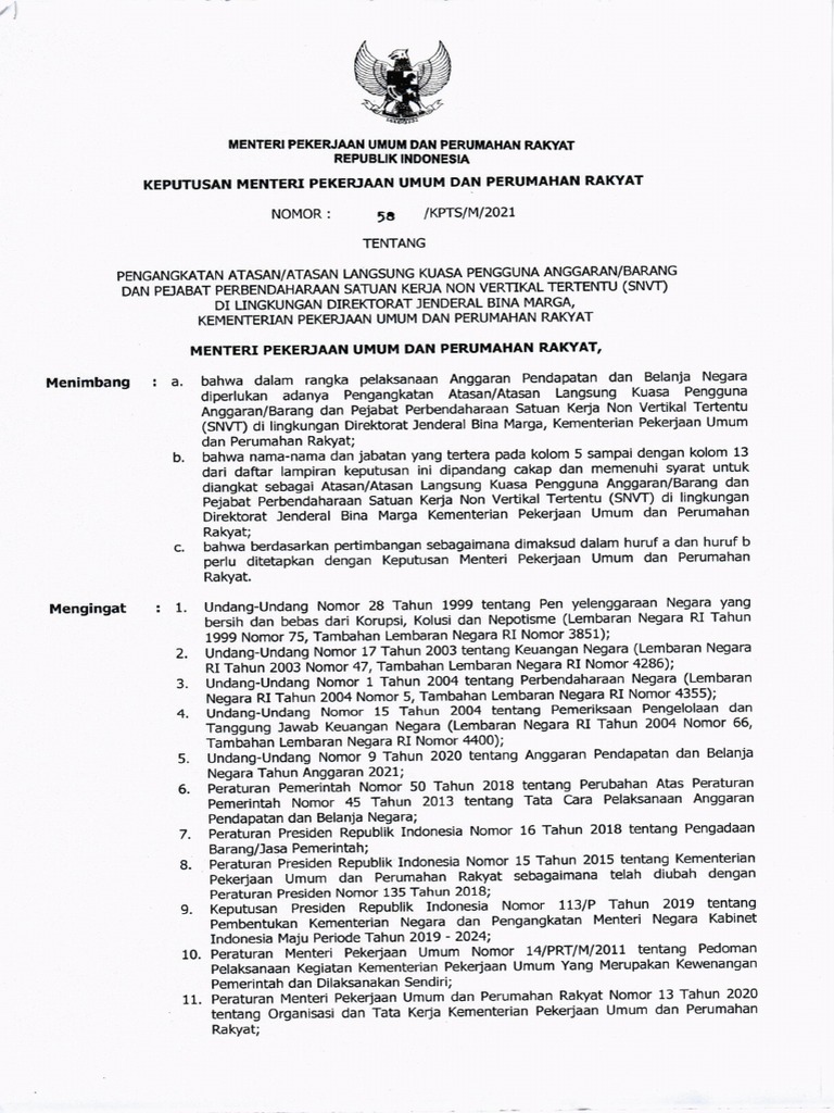 58 KPTS M 2021 Sulawesi Tenggara | PDF