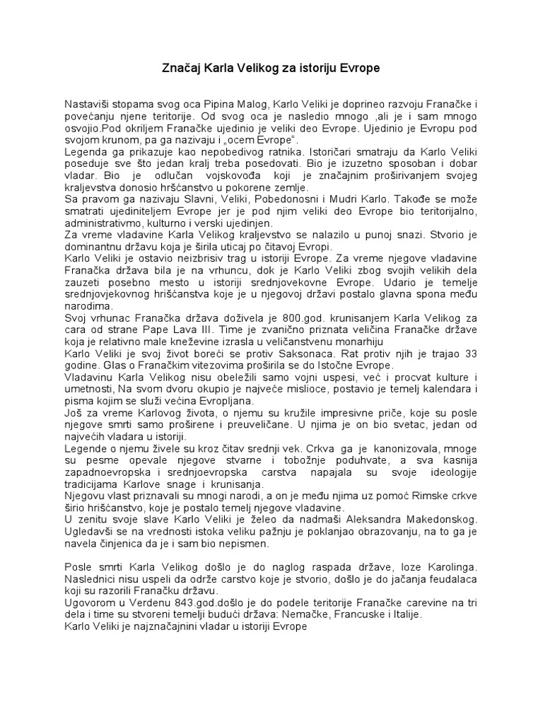 Karlo Veliki | PDF