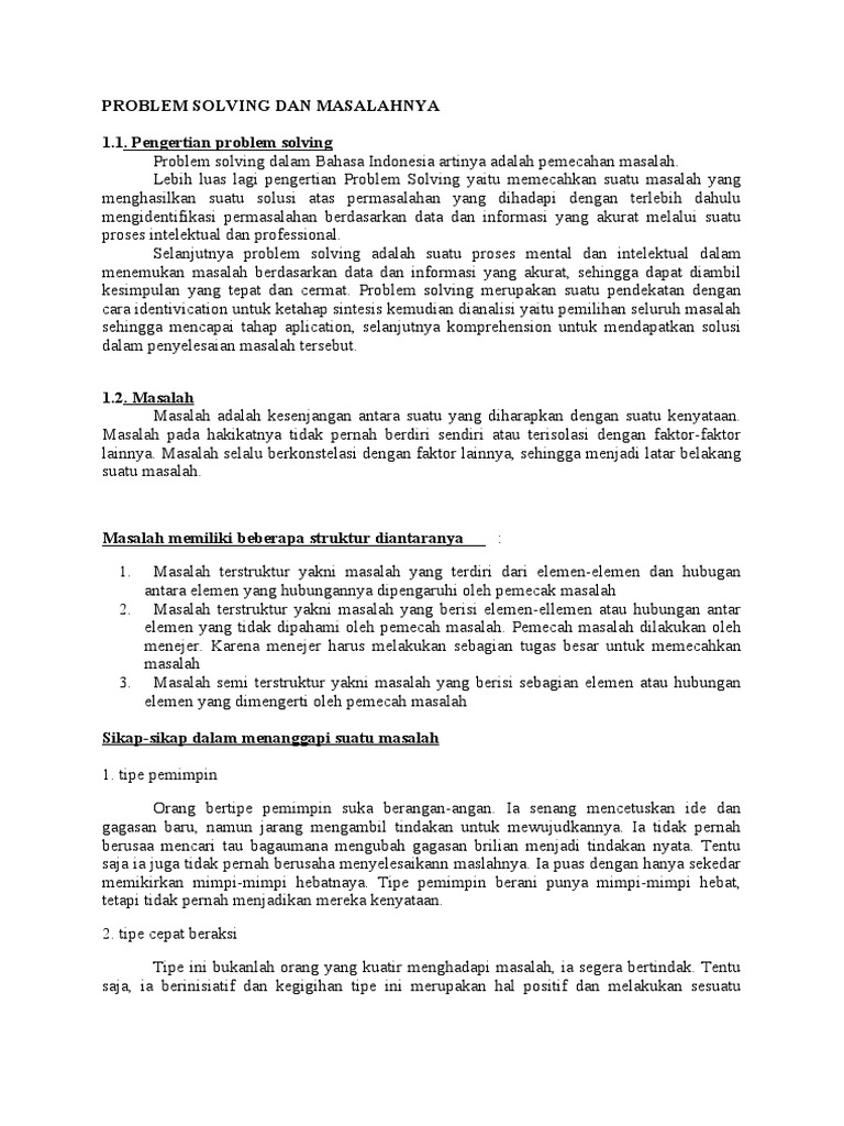 NARASI Problem Solving | PDF