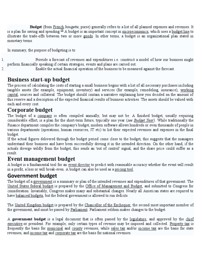 Budget | PDF | Budget | Taxes