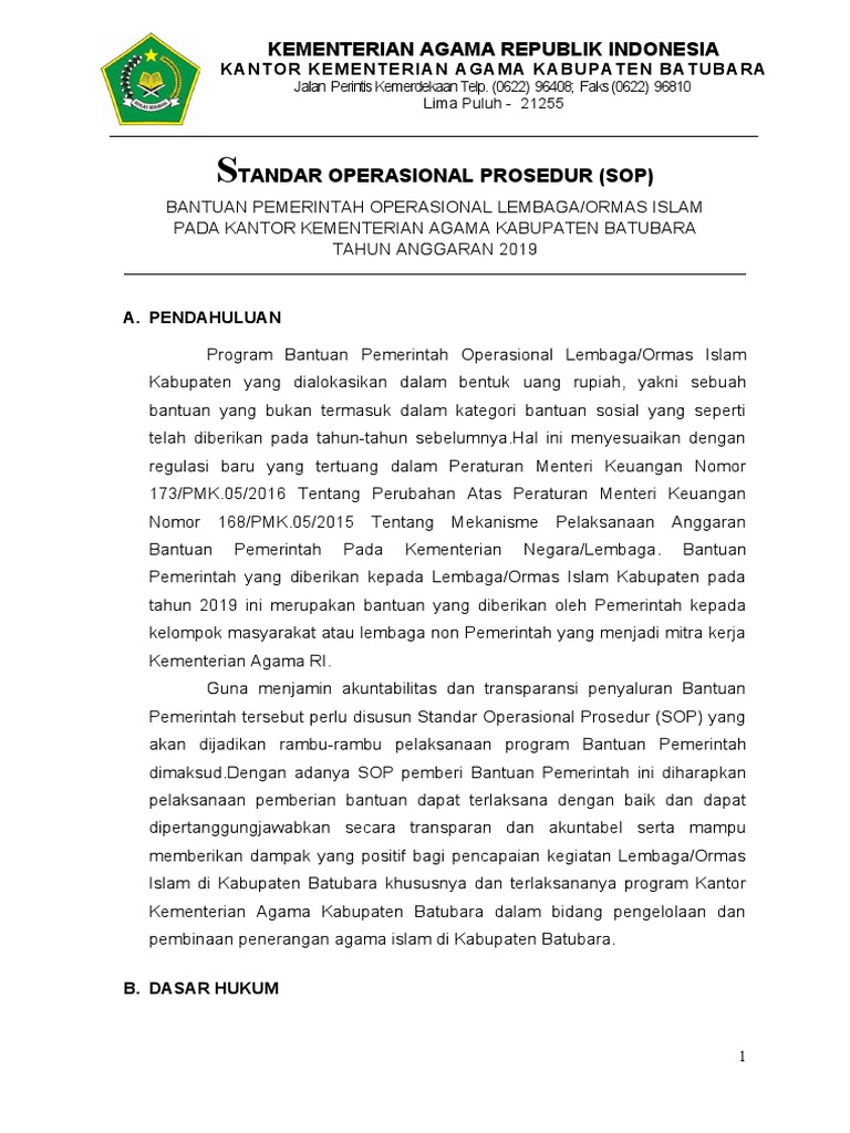Sop Ormas | PDF