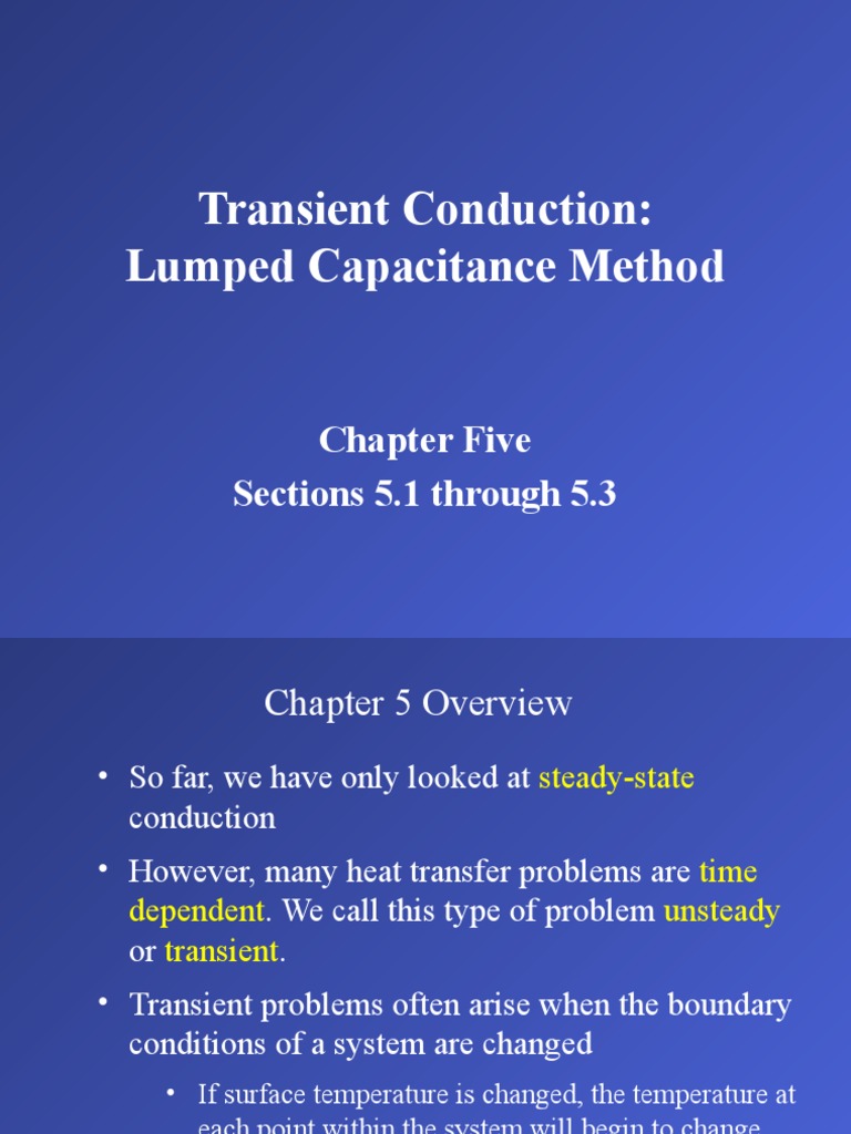 Lumped Capacitance Method in Heat Transfer | PDF | Thermal Conduction ...