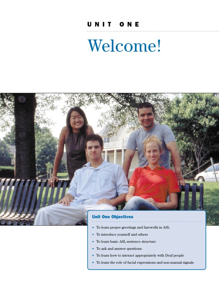Master Asl Unit 1 | PDF | American Sign Language | English Language