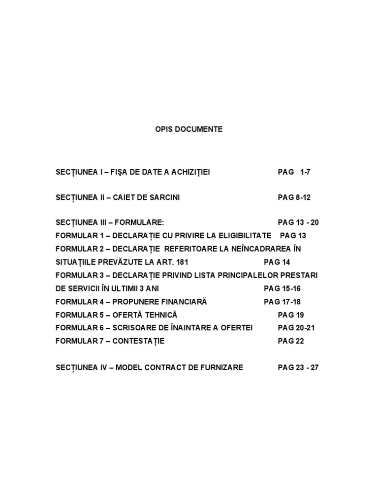 02 Opis Documente | PDF