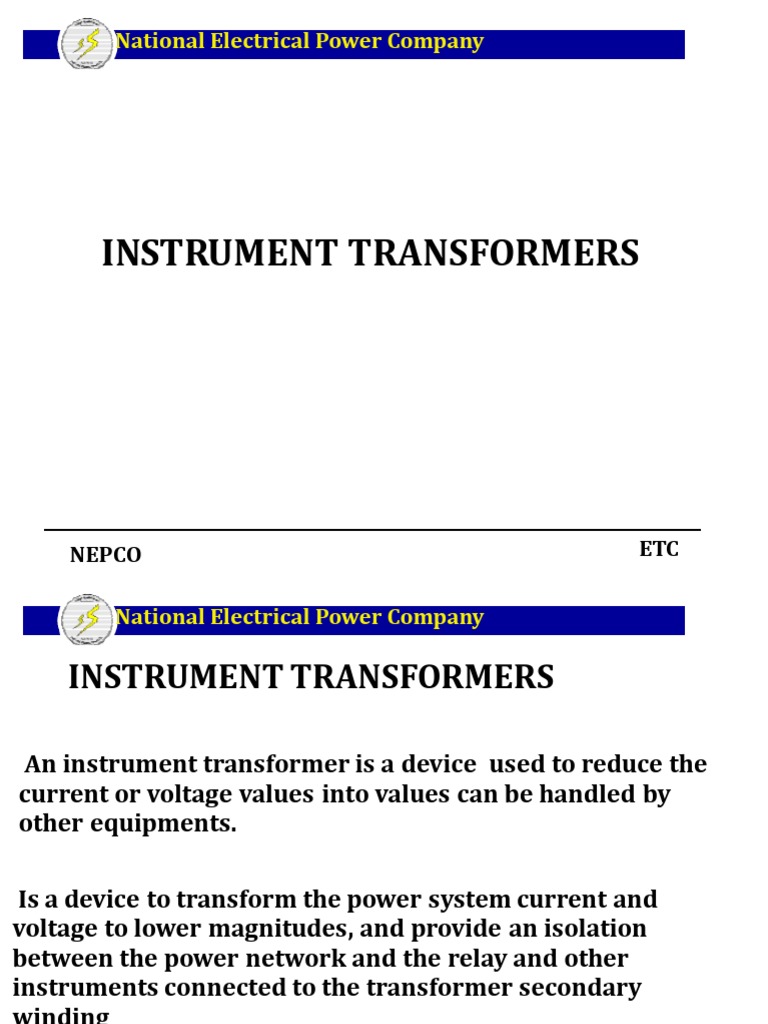 Instrument Transformers | PDF | Transformer | Power Engineering