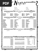 Character Sheet for RPG Players | PDF | Leisure | Sports