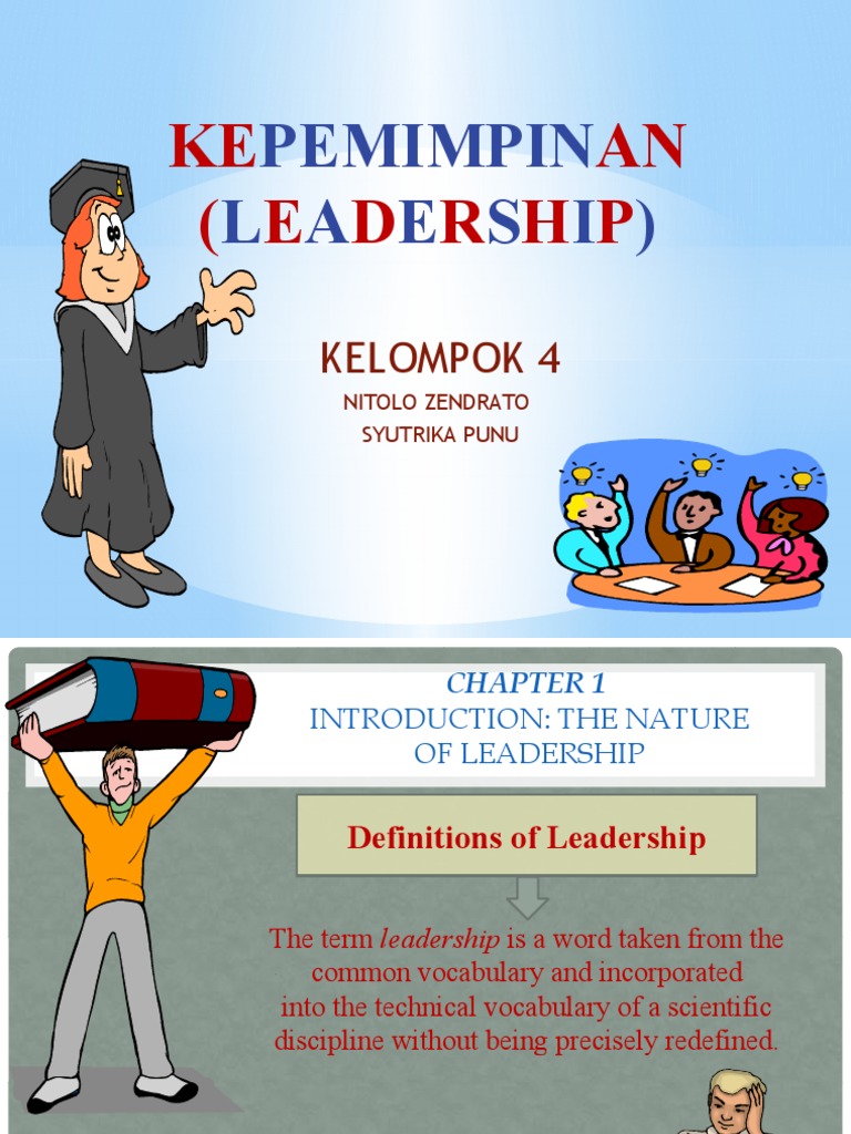 Presentasi Leadership Materi 1 | PDF | Industrial And Organizational ...
