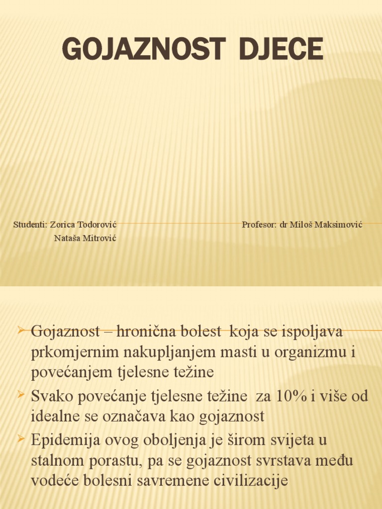 Gojaznost Djece | PDF