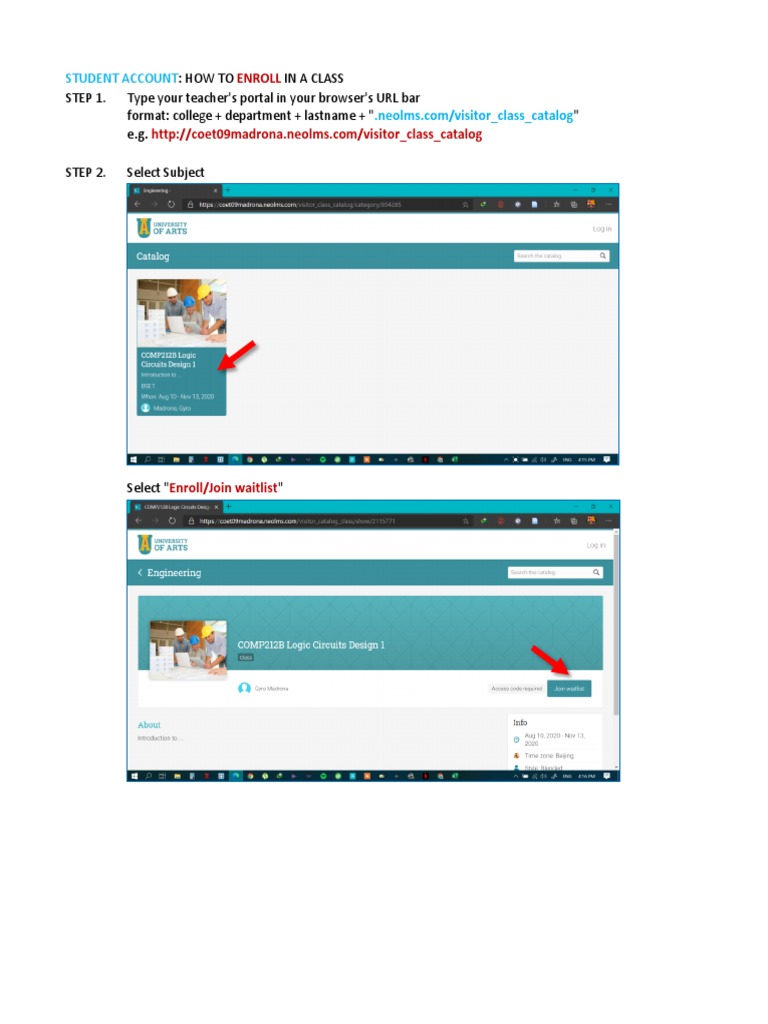 Student Guide To NEO LMS | PDF | Career & Growth | Computers