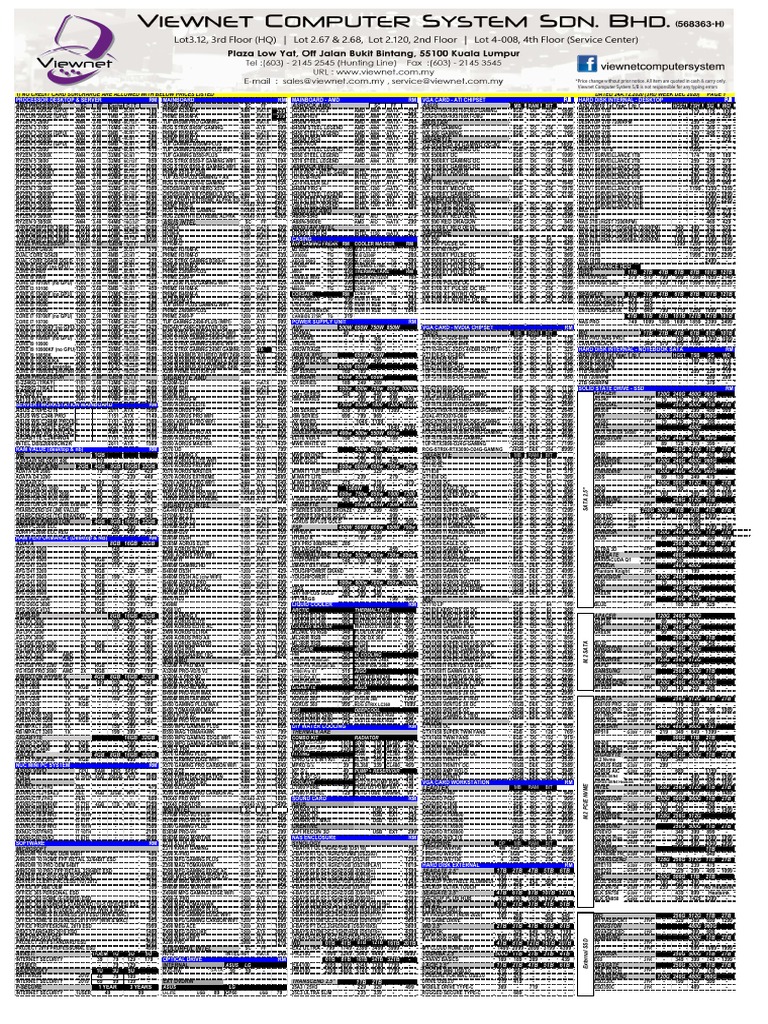 AMD and Intel Processor Price List | PDF | Advanced Micro Devices ...