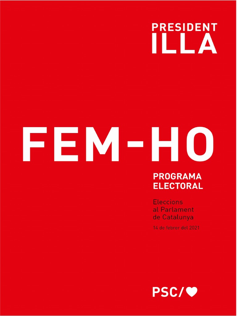 Programa Electoral Del PSC | PDF