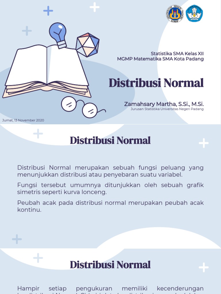 Materi Statistika SMA XII Distribusi Normal FIX | PDF