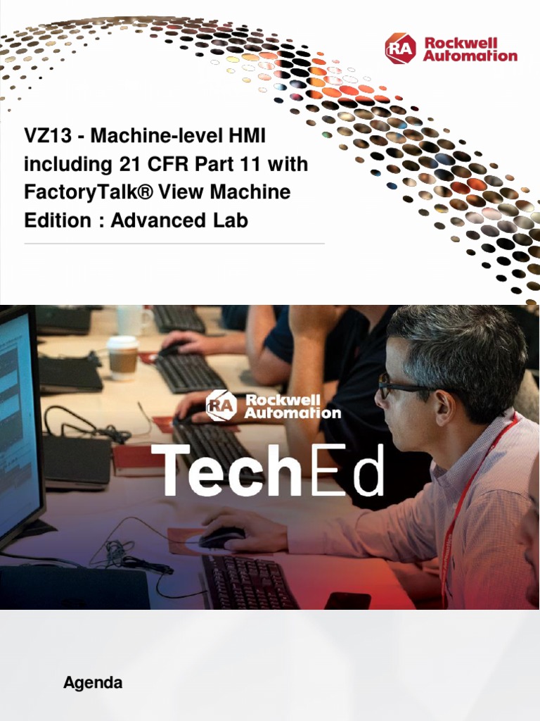 Vz13 - Machine-Level Hmi Including 21 CFR Part 11 With Factorytalk® View Machine Edition ...