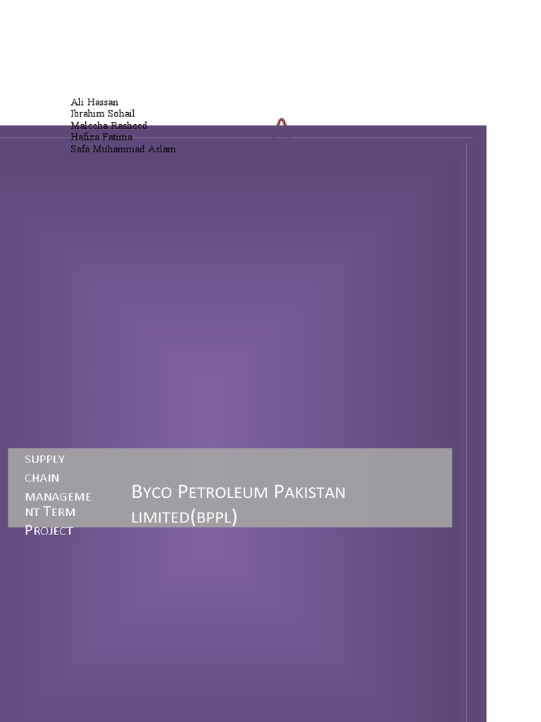 Byco Petroleum Supply Chain Analysis | PDF | Oil Refinery | Petroleum