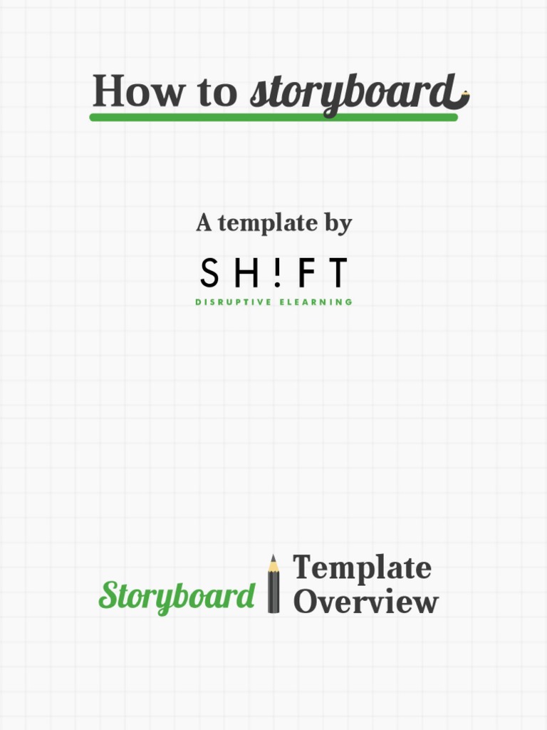 SHIFT ELearning Storyboard Template | PDF | Educational Technology ...