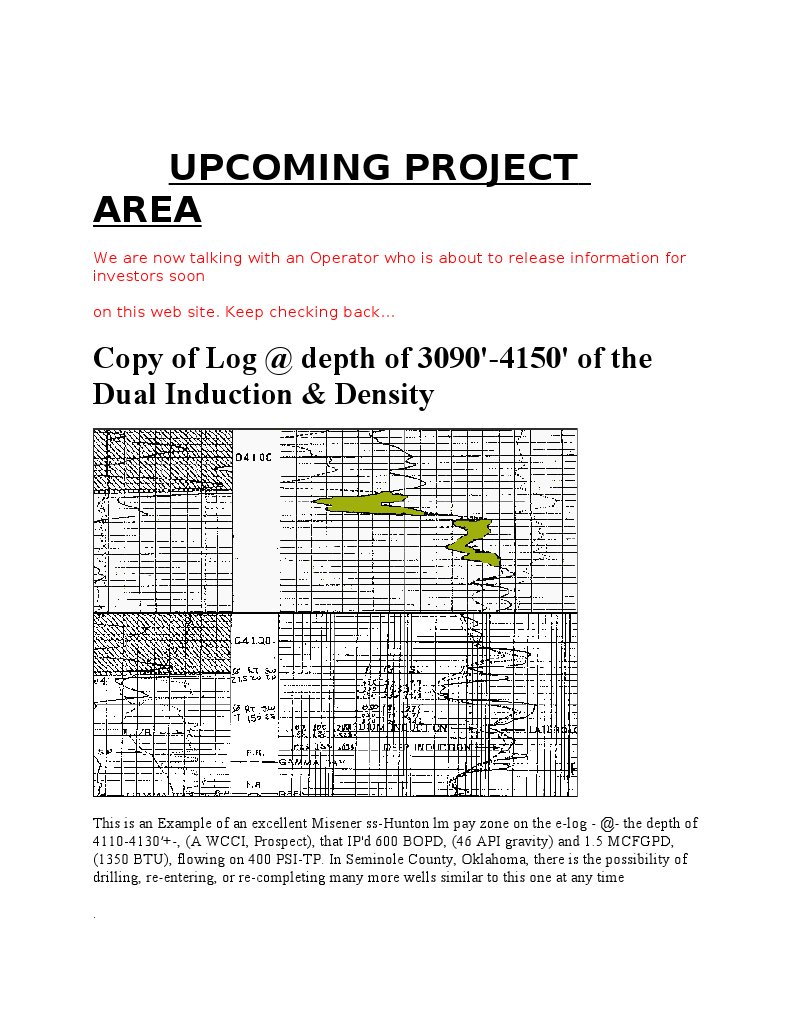 Upcoming Project Area | PDF