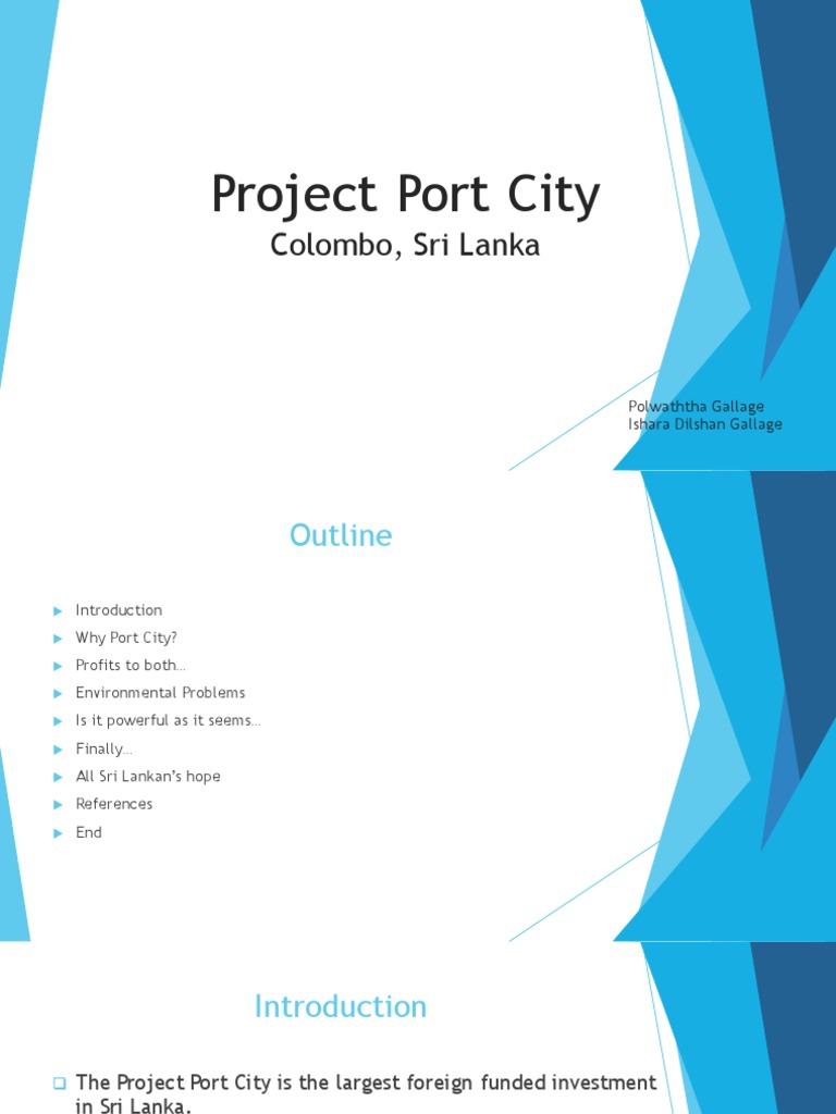 Project Port City: Colombo, Sri Lanka | PDF | Asia | Government