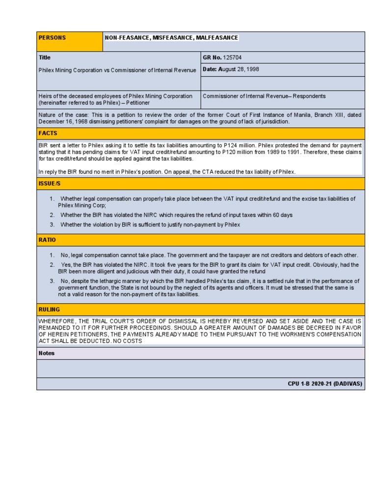 Non-Feasance, Misfeasance, and Malfeasance: Examining the Legal ...