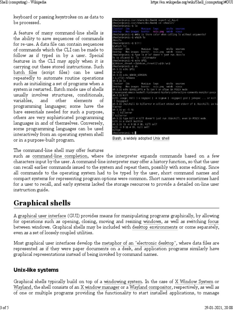 GUI Shells | PDF | Shell (Computing) | Command Line Interface