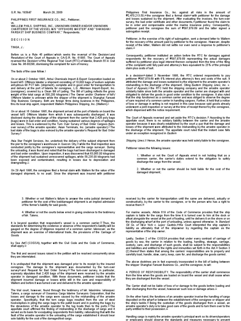 Phil First | Download Free PDF | Cargo | Common Carrier