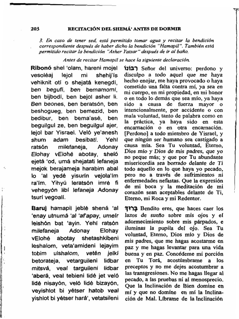 8 Recitacion Del Shema | PDF