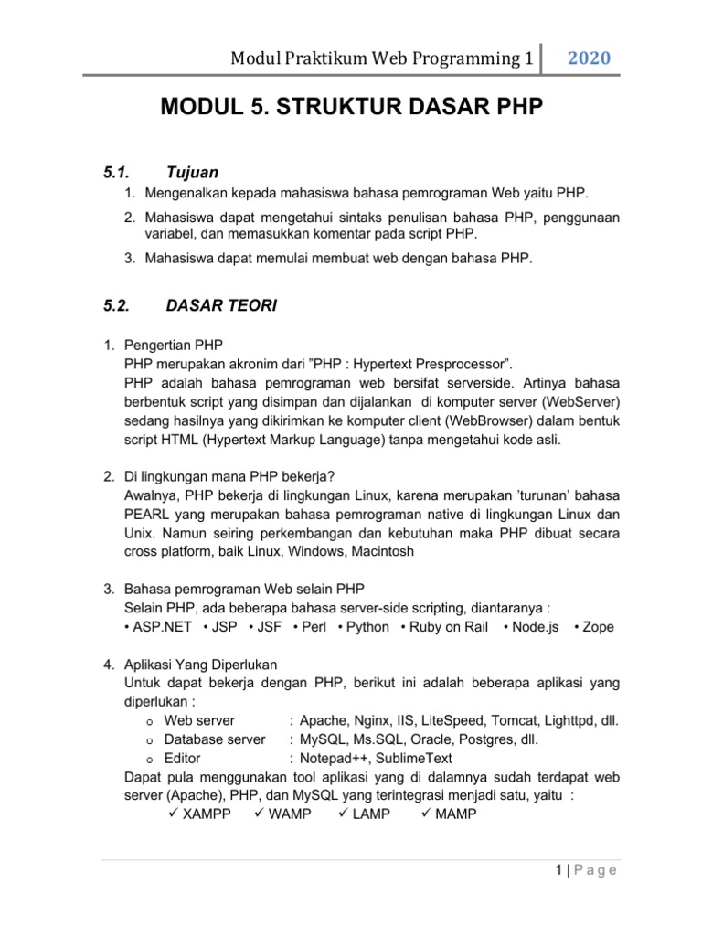 Modul 5 Web Programming | PDF