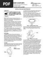 Hand Pump Service Manual | PDF | Valve | Pump