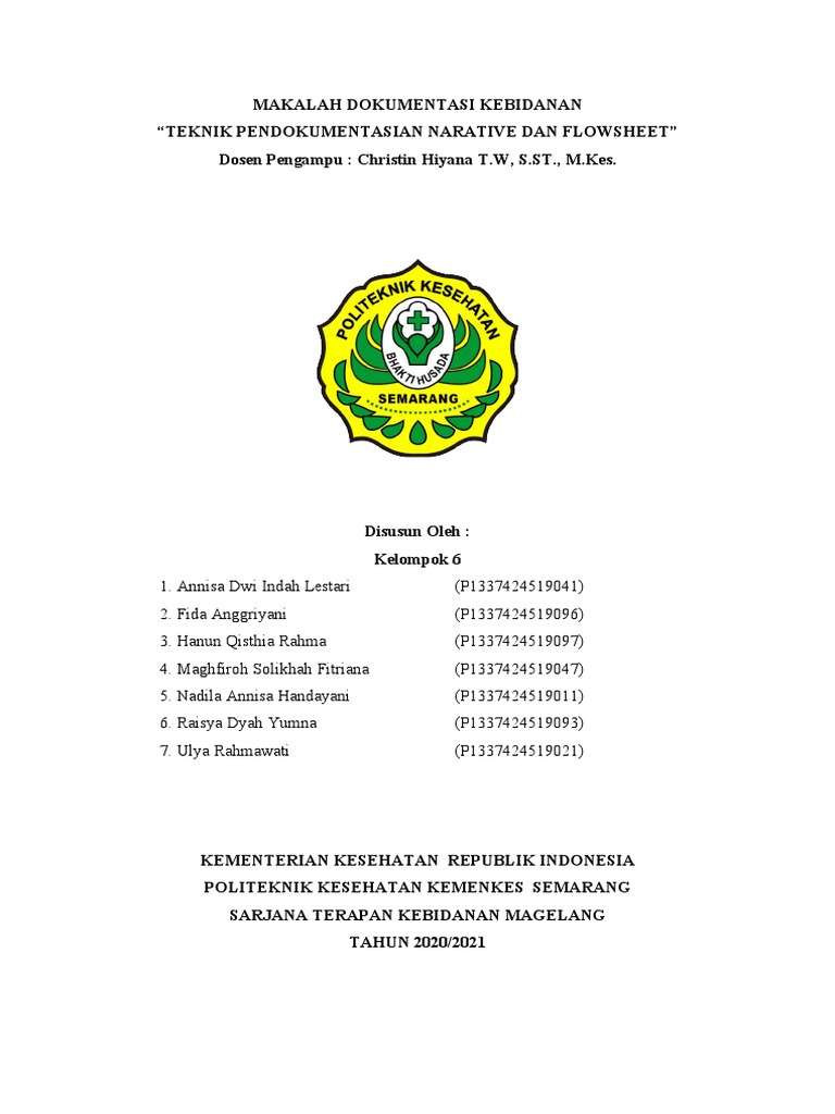 Teknik Dokumentasi Naratif dan Flowsheet | PDF | Karier & Perkembangan ...