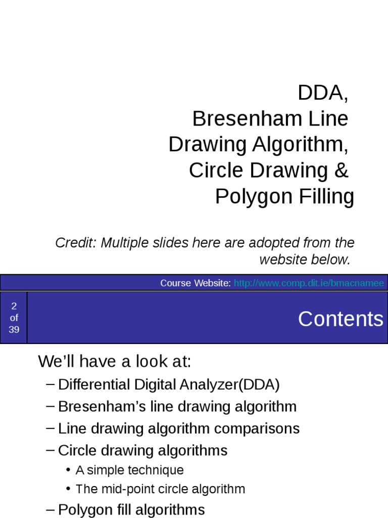 Rasterization Techniques: A Comparison of the Differential Digital Analyzer Line Drawing ...