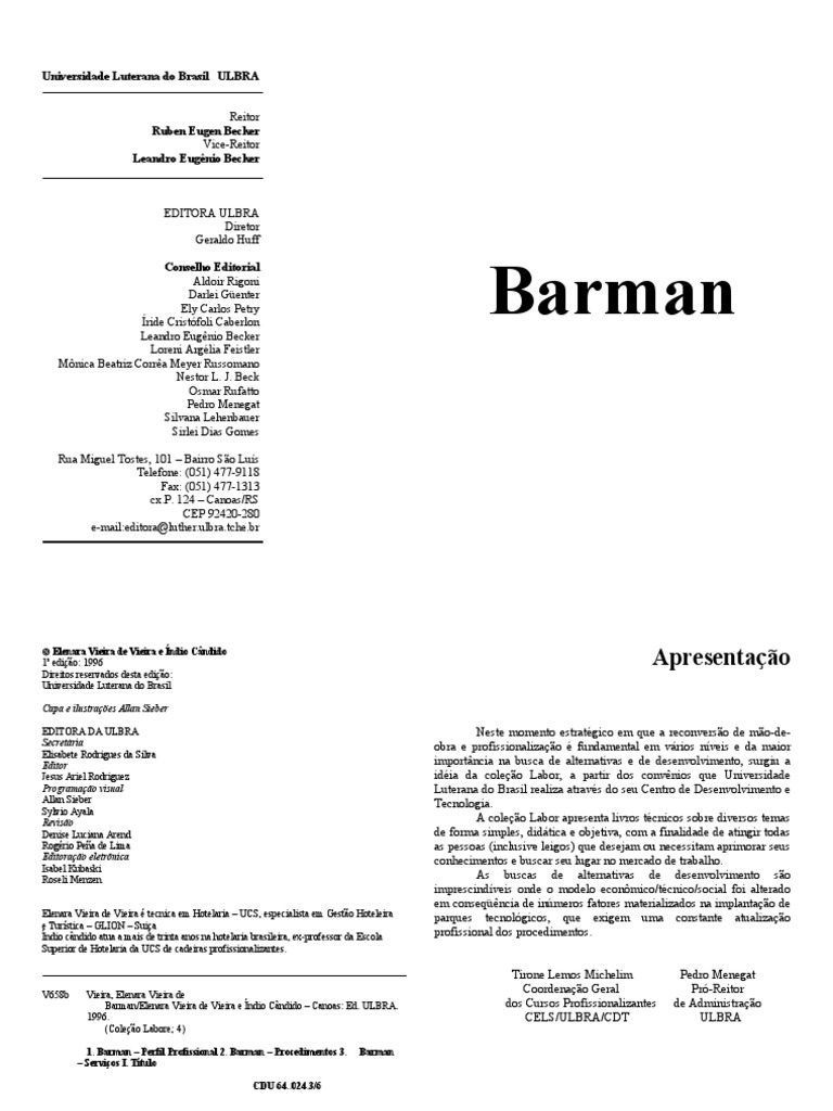 Manual de Barman | PDF