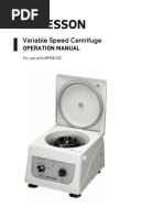 Centrifuge Operation and Troubleshooting Guide | PDF | Centrifuge ...